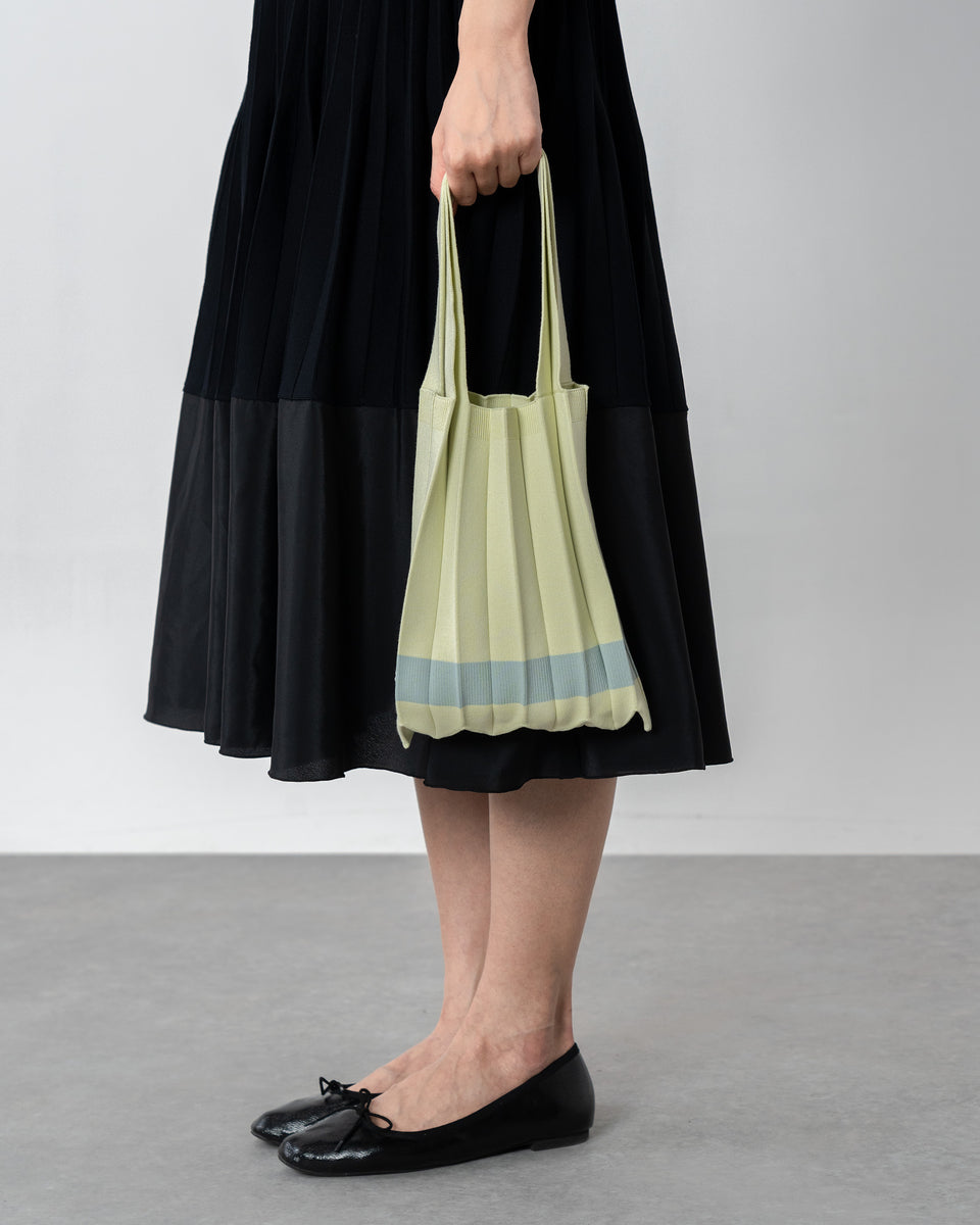 MINI PLEATS KNIT BAG-PISTACHIO – amicom